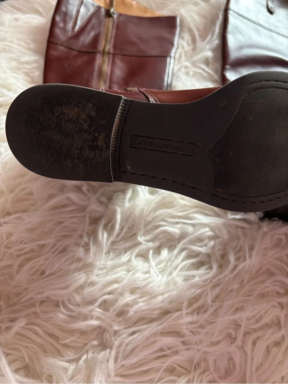 Enzo Angiolini | Shoes | Enzo Angiolini Brown Leather Knee High Riding ...